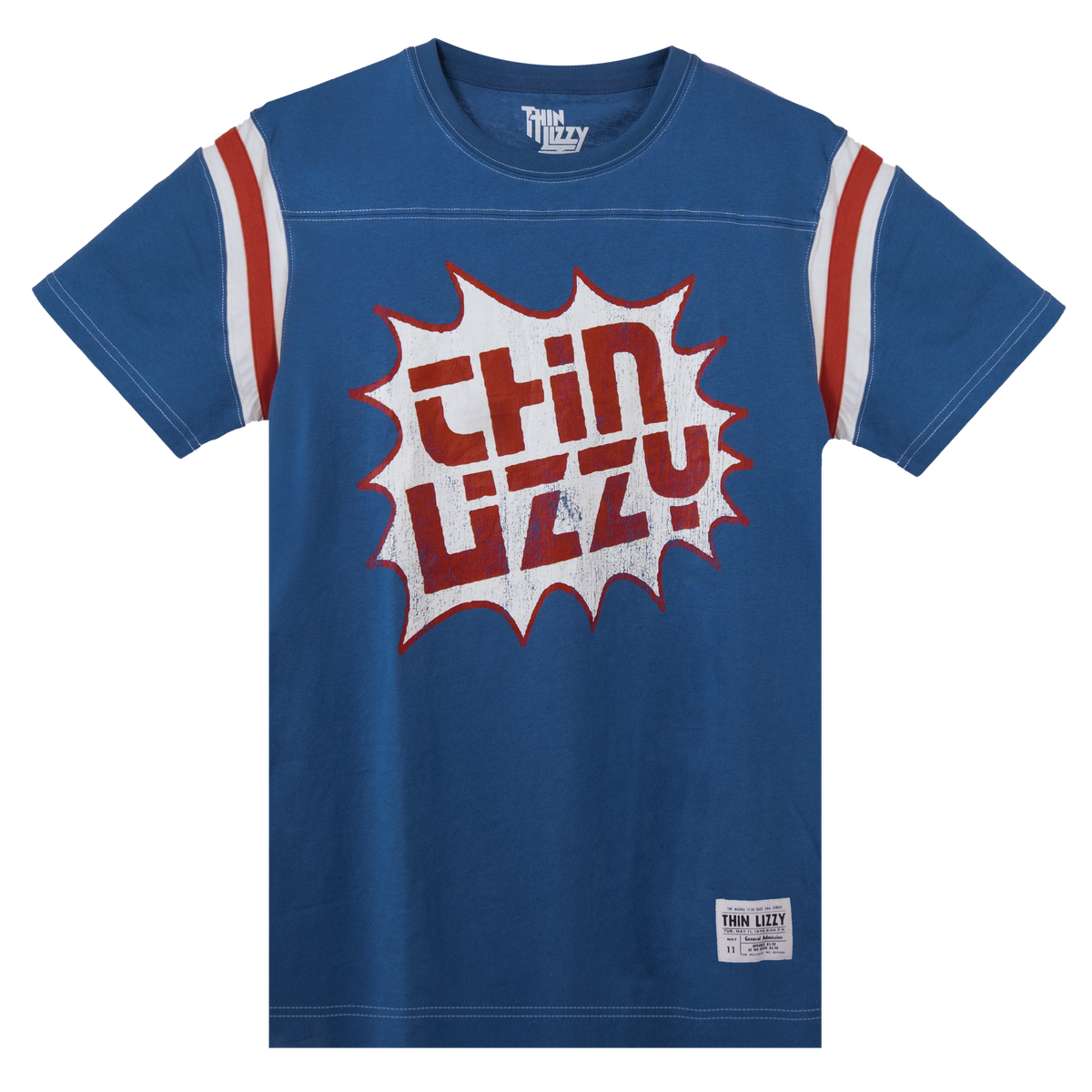 ‘76 Tour Poster Logo Custom Tee – Thin Lizzy