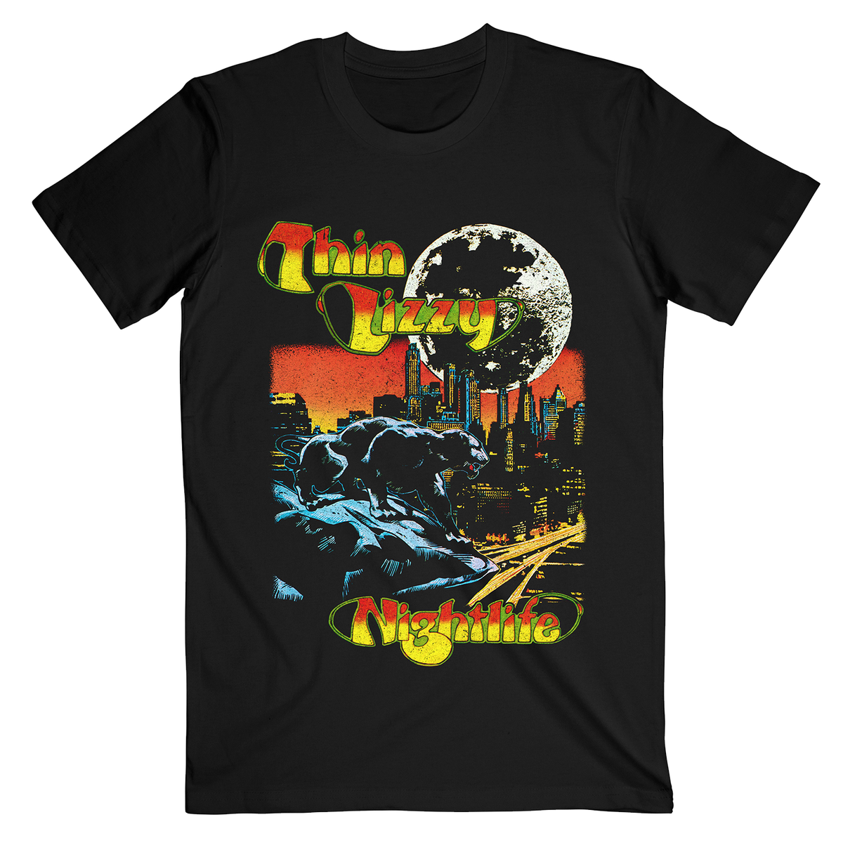 Nightlife Extended Album Black Tee – Thin Lizzy
